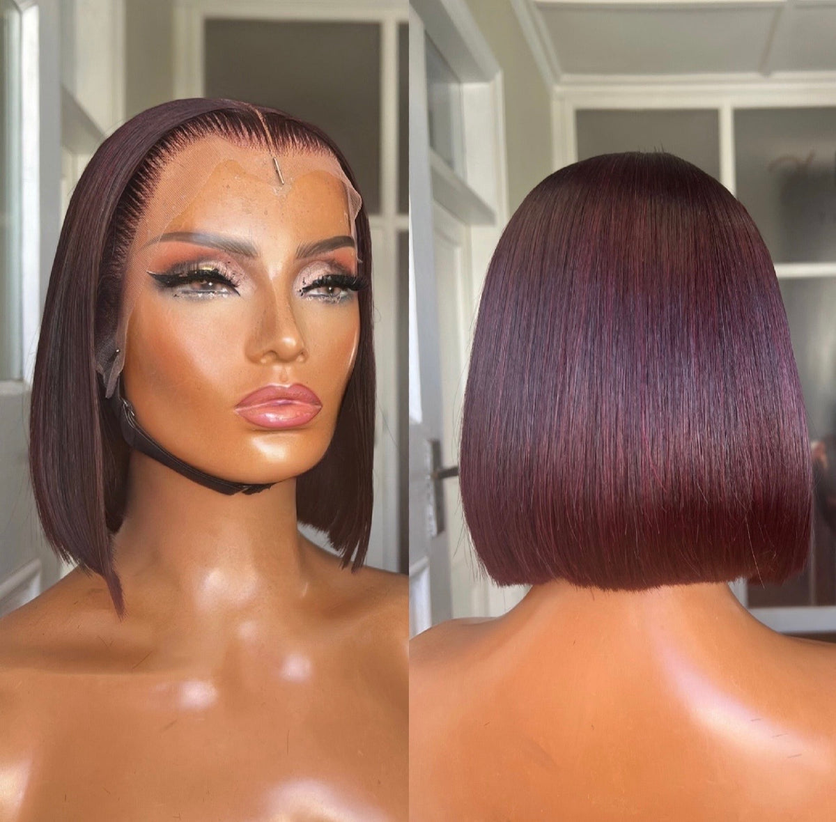 BEST SELLER 8” (13x4) Vietnamese Super Double Drawn Frontal Wig 250g ...
