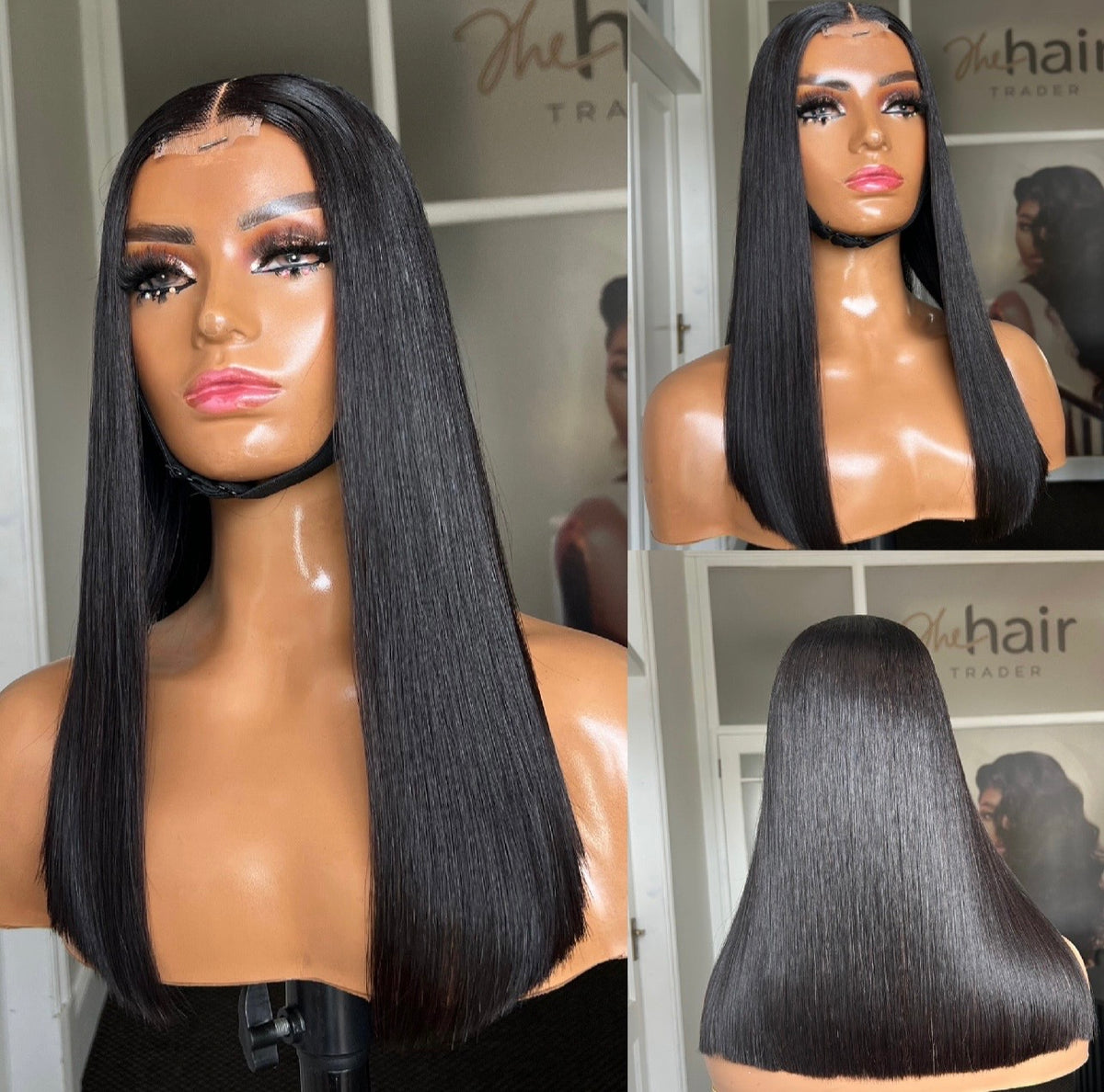 BEST SELLER 8” - 16” Vietnamese SDD (2x6) Bone Straight Bob Wig 250g ...